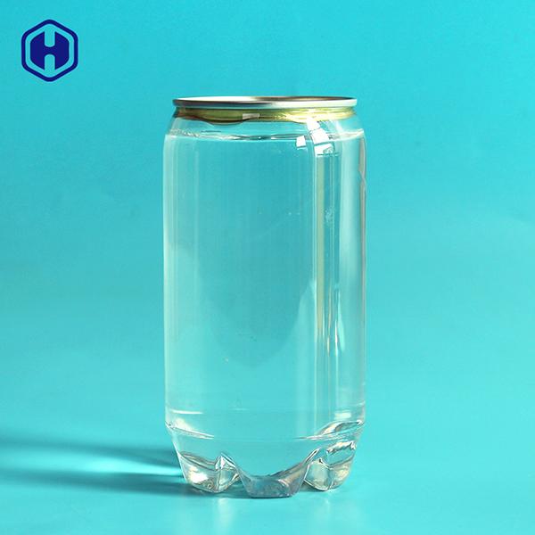 Food Grade Round 375ML Clear Plastic Soda Water Cans