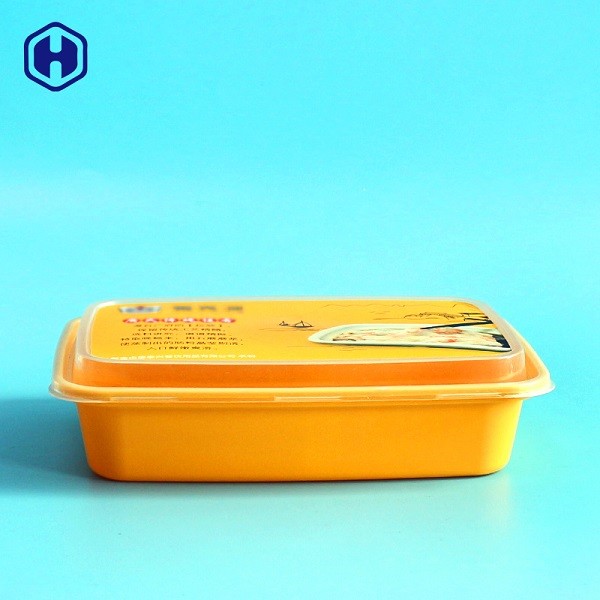 Non Spill IML Plastic Containers Lightweight Disposable Plastic Box
