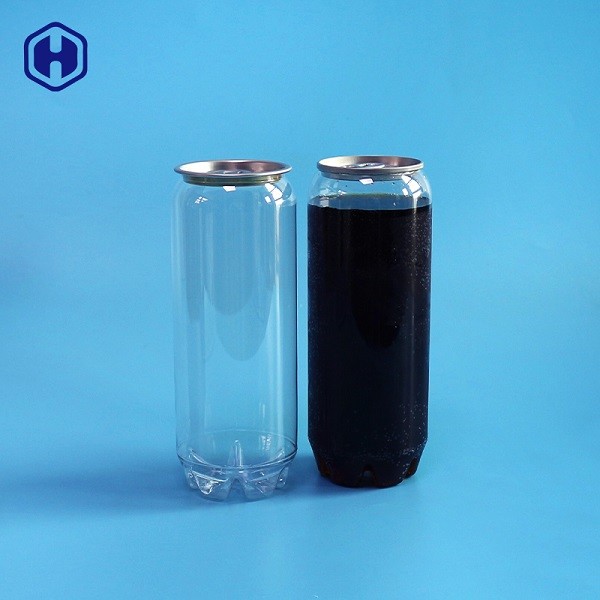 Liquid Drink Clear Plastic Can Biodegradable FDA SGS Certificated