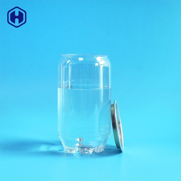 Clear PET Plastic Soda Cans 375ML 13OZ Carbonated Beverage Packing