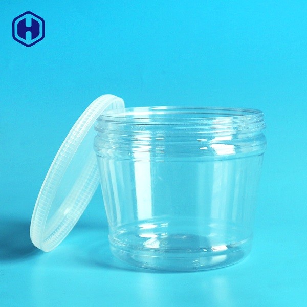 Thin Wall Food Grade Plastic Containers Round Plastic Screw Top Jars